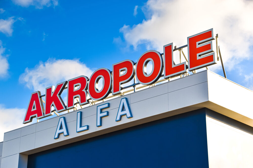 Riga’s shopping centre "Alfa" becomes "AKROPOLE Alfa" and "Akropole ...